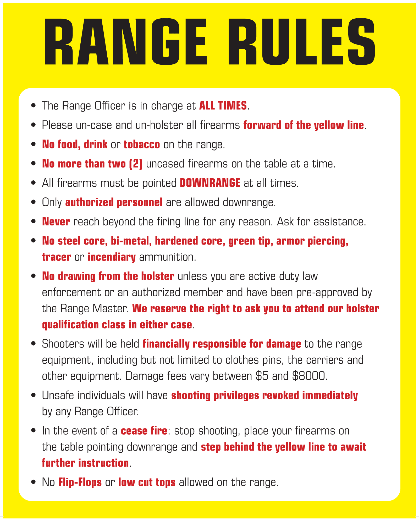 Shooting Range Info | Best Rental Fees | C2 Tactical